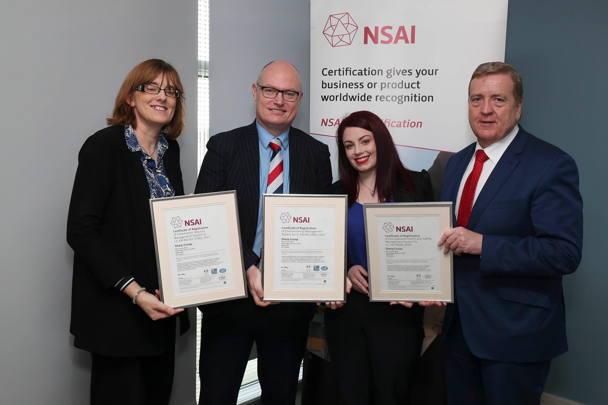 Sharp group achieves certification to world class business standards ...