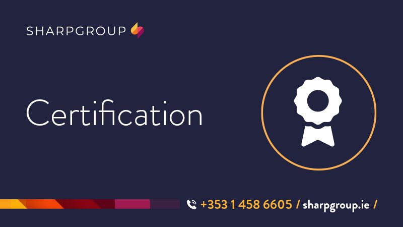 Certification - Sharp Group